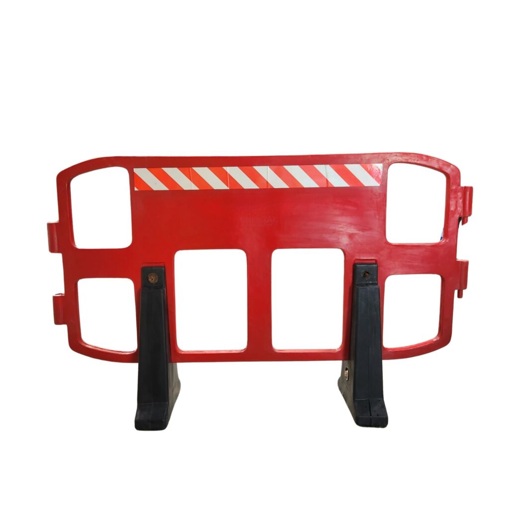 Buy Ladwa Red Color Safety Barricade with Stylish Leg at Discount